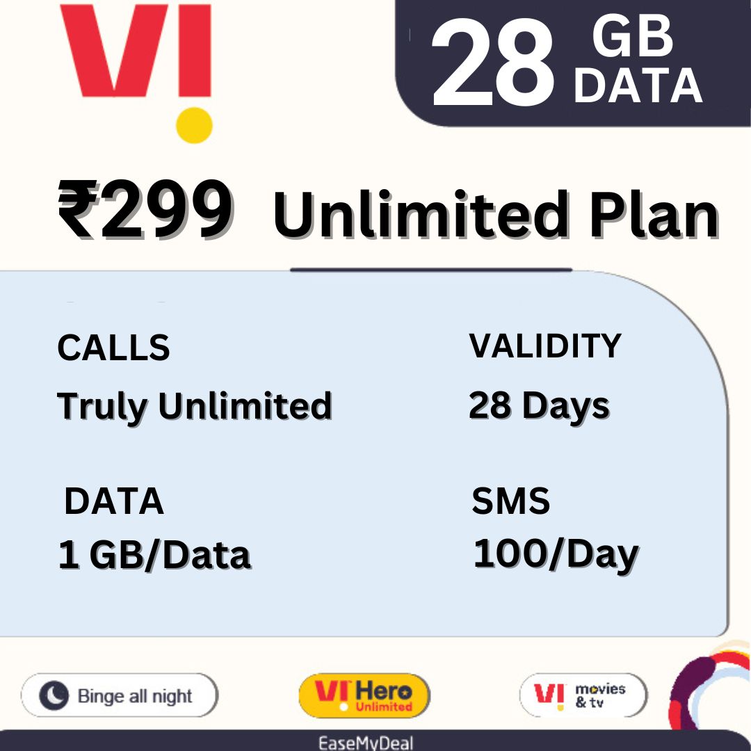 Vi 299 Unlimited Recharge Plan | Vi 299 Plan Detail
